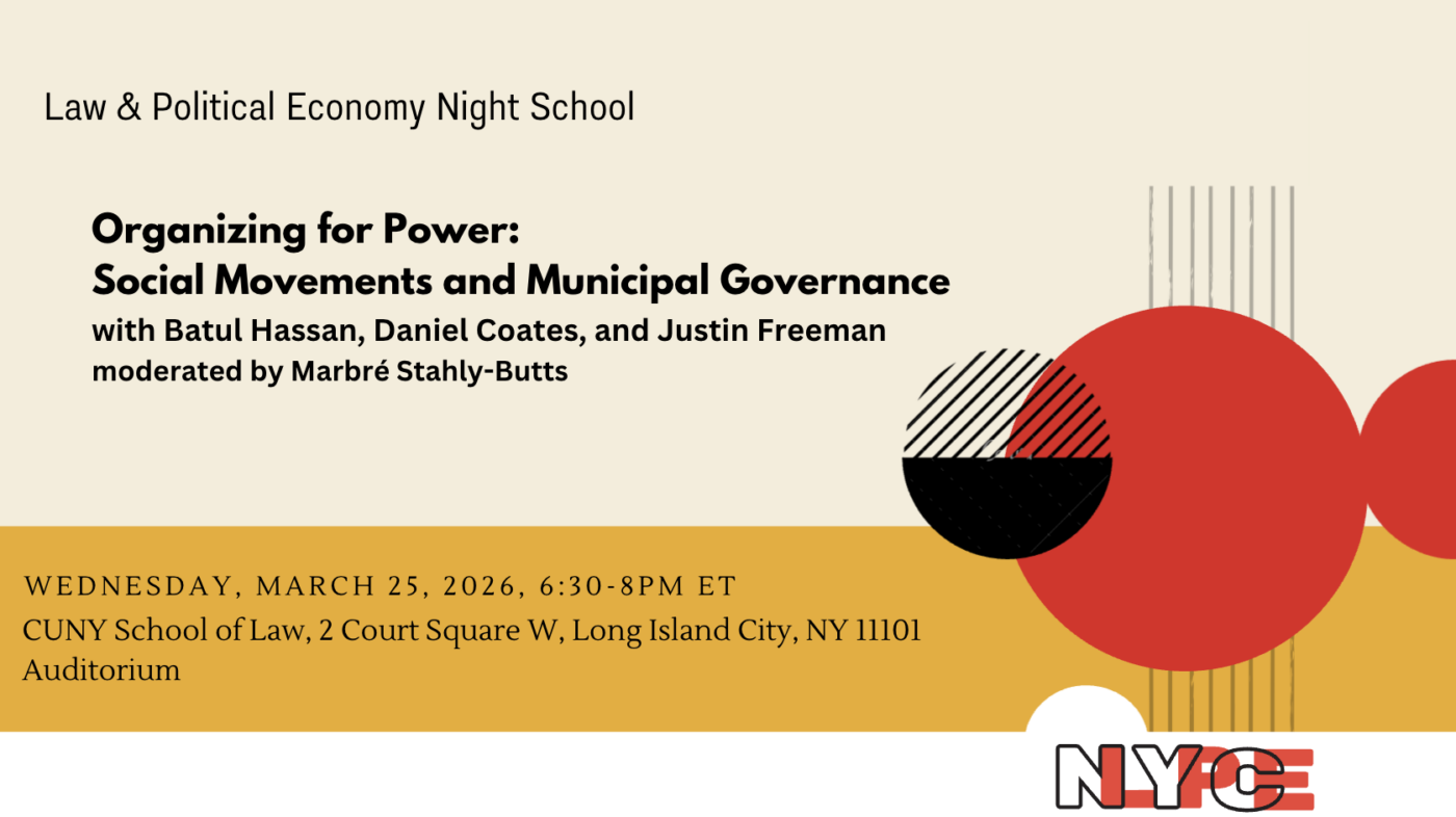 Organizing for Power: Social Movements & Municipal Governance - LPE Project
